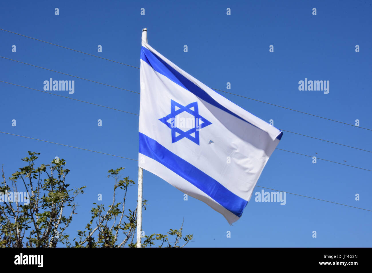 Hebrew flag hi-res stock photography and images - Alamy