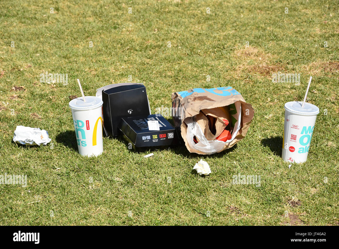 Mcdonalds litter hi-res stock photography and images - Alamy