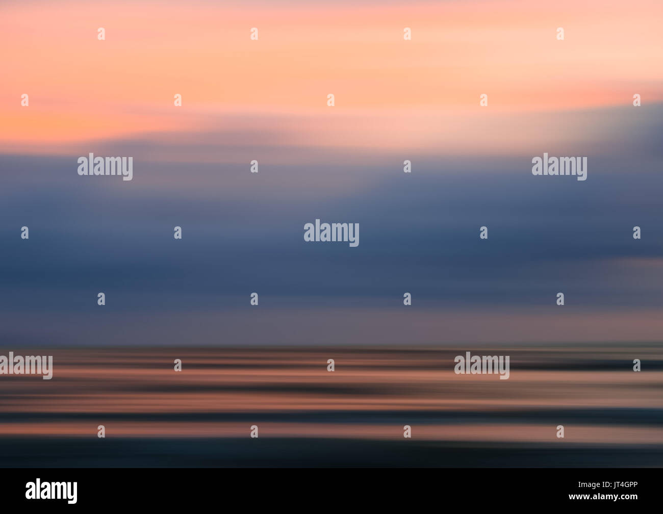 Abstract motion blur sunset nature background on the sea Stock Photo ...