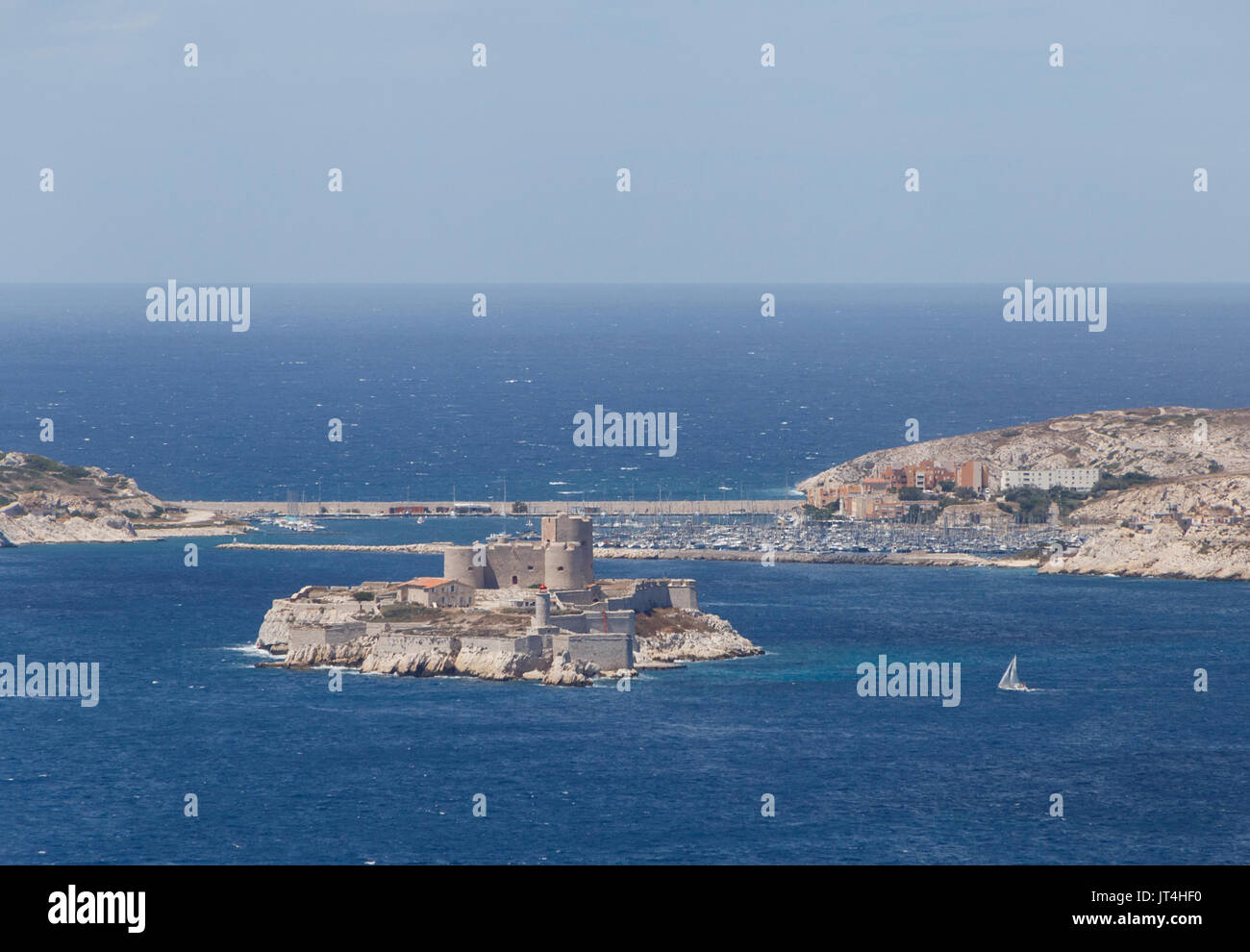 view on island If in Marseille Bay, France Stock Photo - Alamy