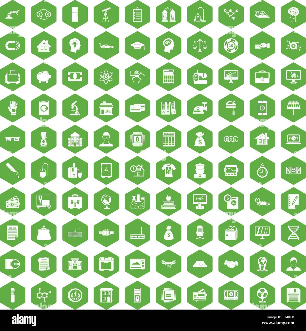 100 loans icons hexagon green Stock Vector Image & Art - Alamy