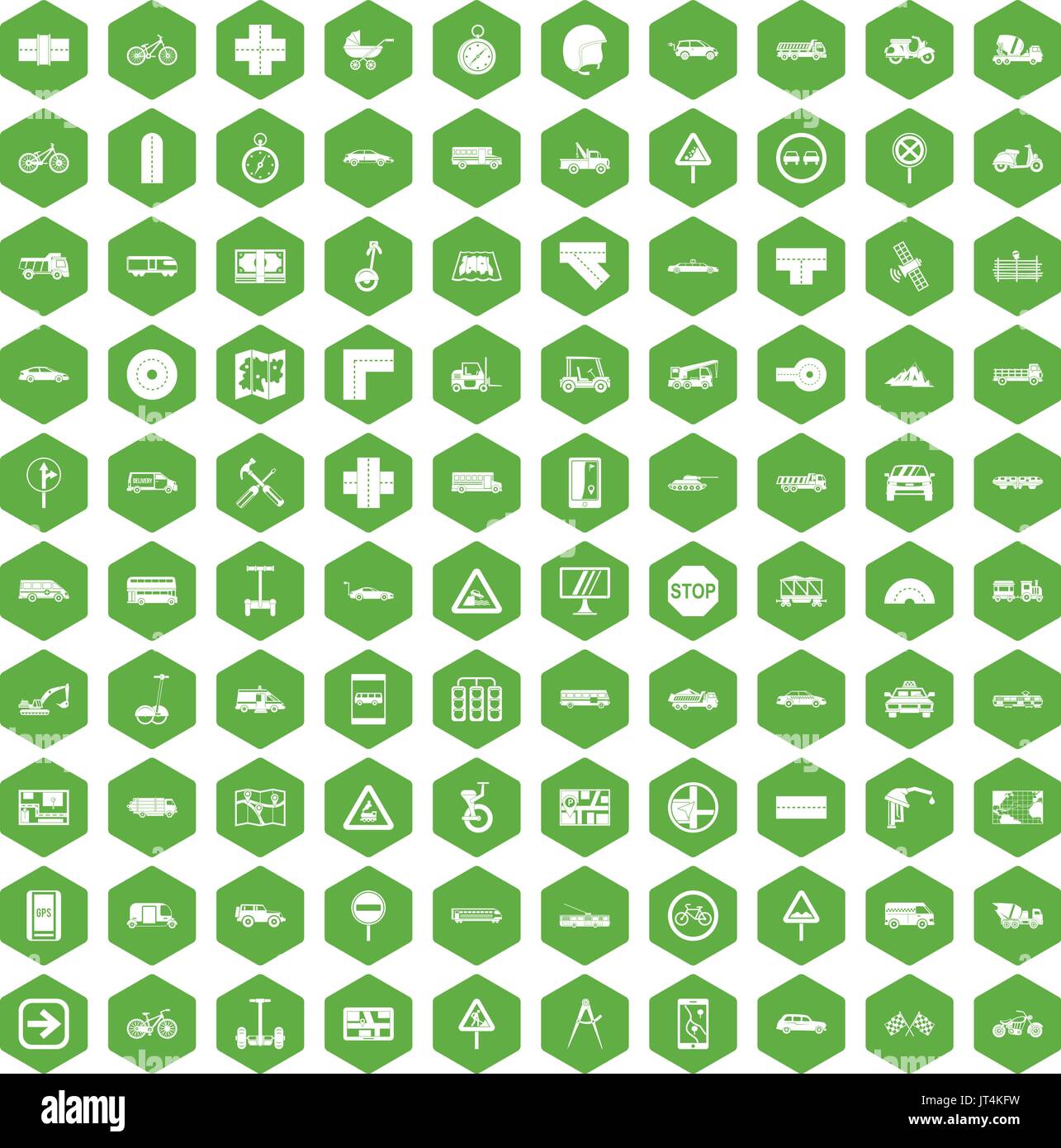 100 location icons hexagon green Stock Vector Image & Art - Alamy