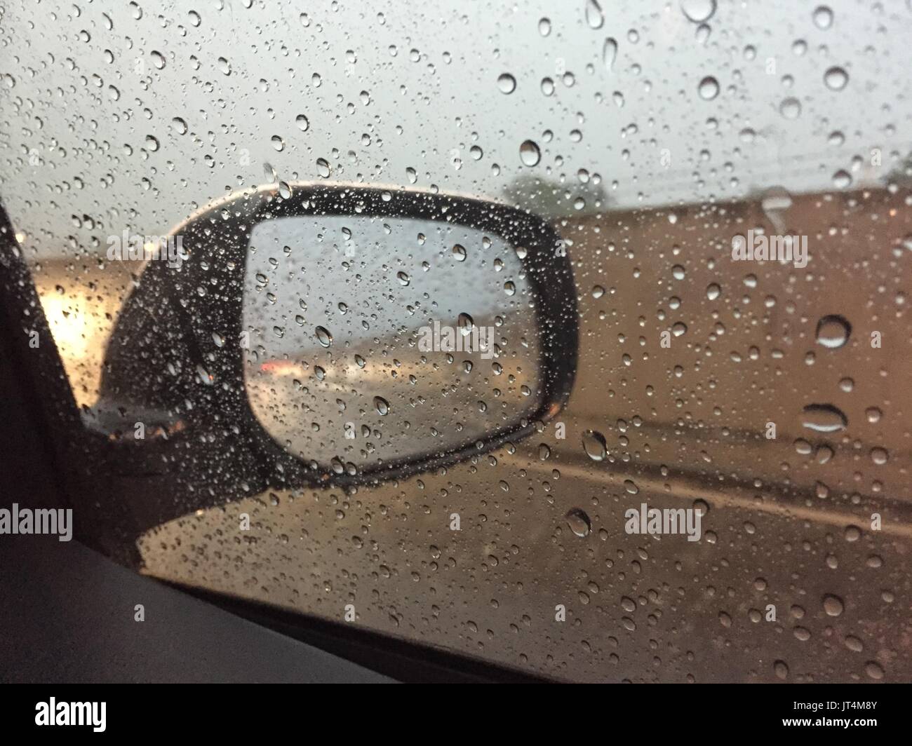Raining from a car window hi-res stock photography and images - Alamy