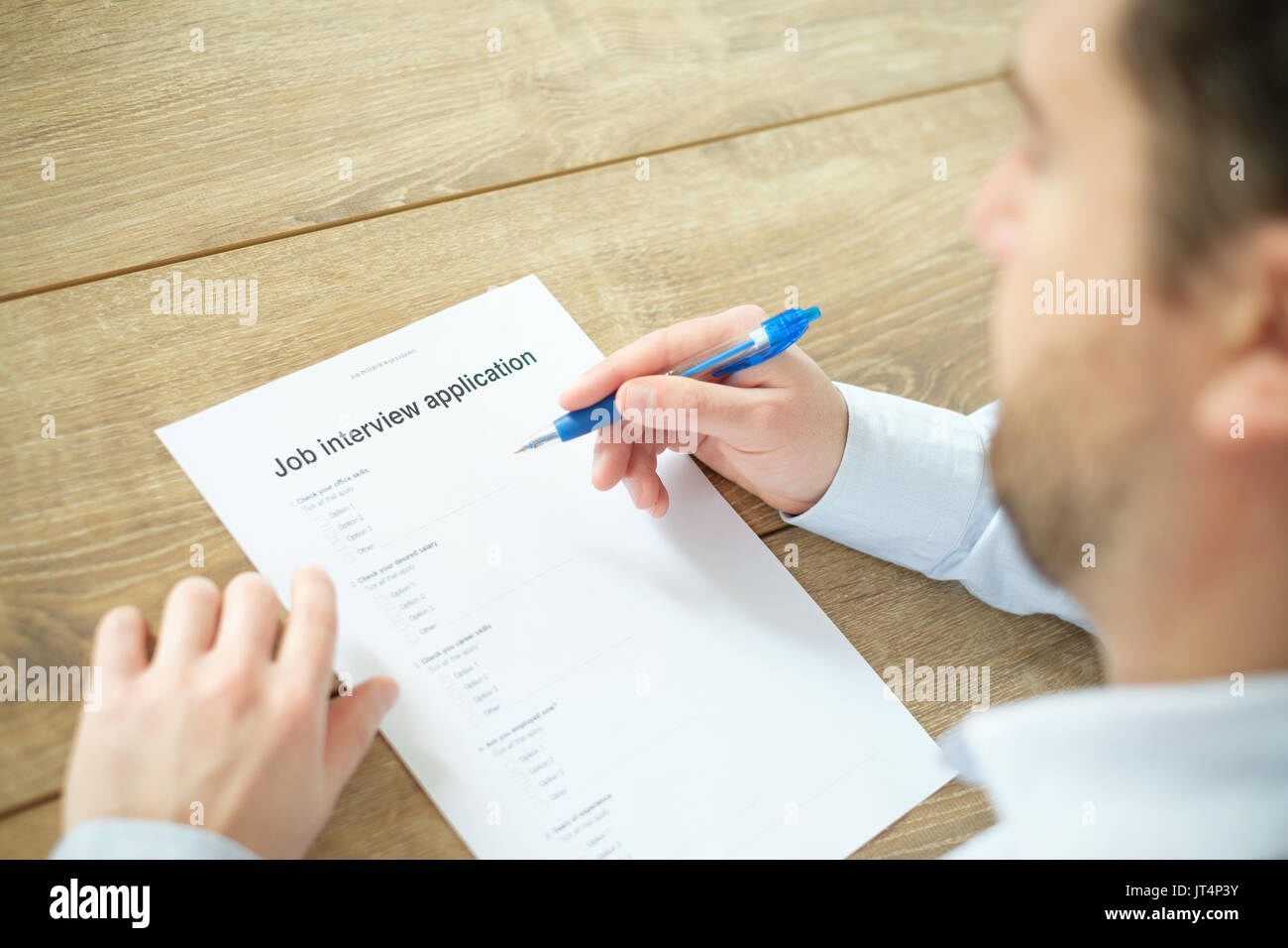 Man job interview hi-res stock photography and images - Alamy