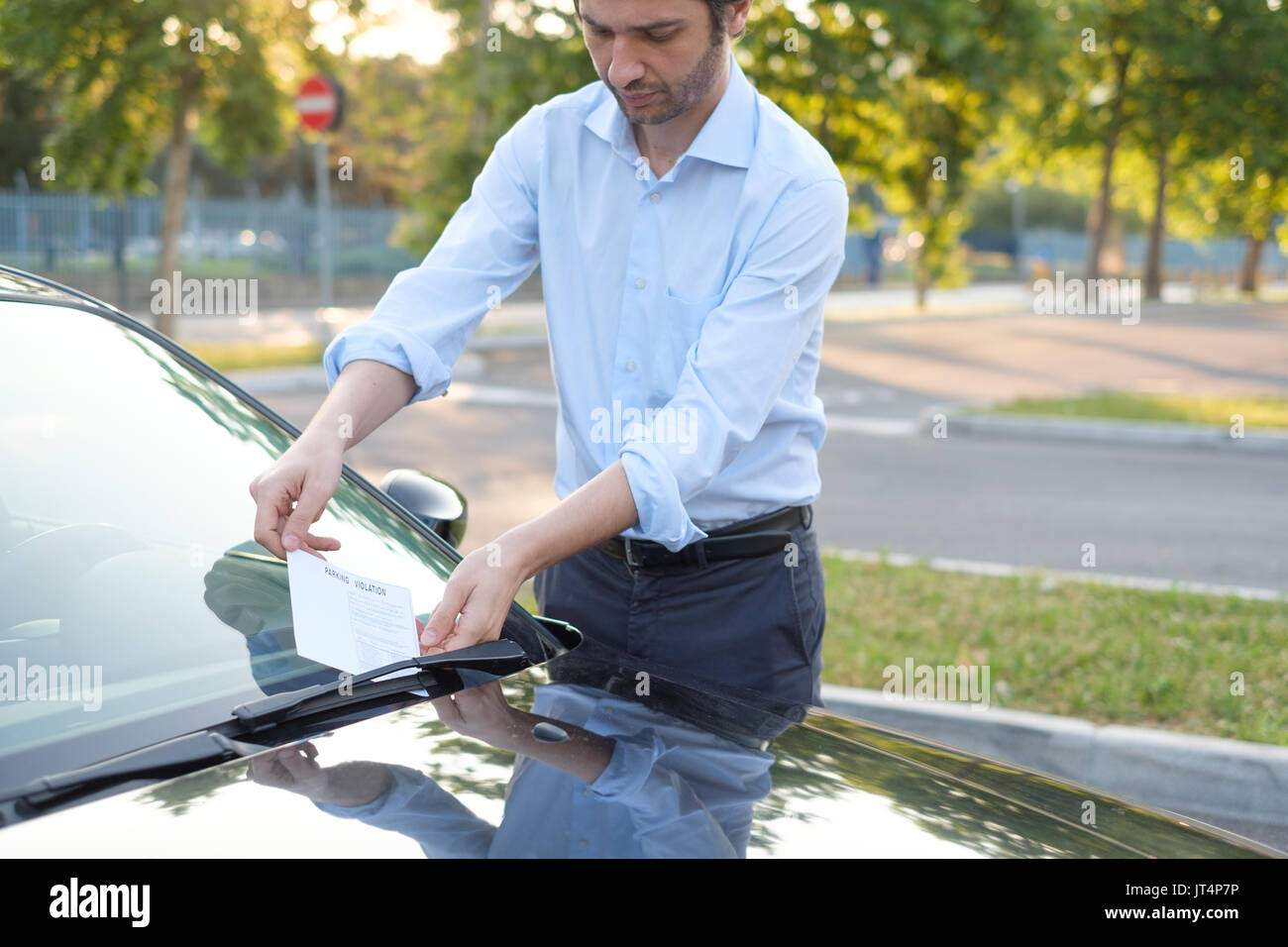 Ticket man car hi-res stock photography and images - Alamy