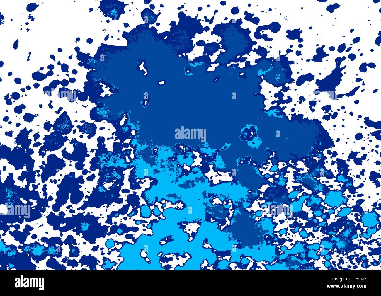 Blue Splatter Paint Wallpaper