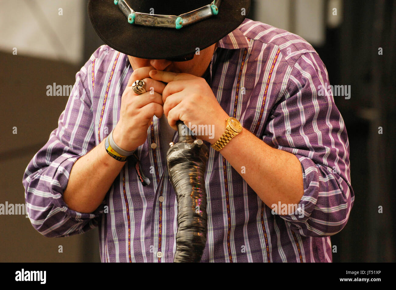 John Popper Blues Traveler performing 2008 Lollapalooza Music Festival ...