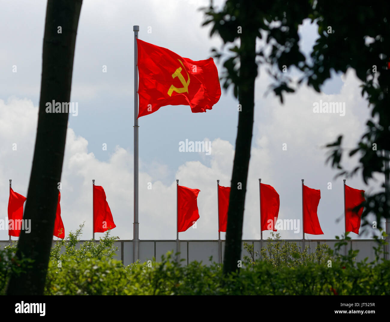 Hanoi Flags Ho Chi Minh Mausoleum Stock Photo - Alamy