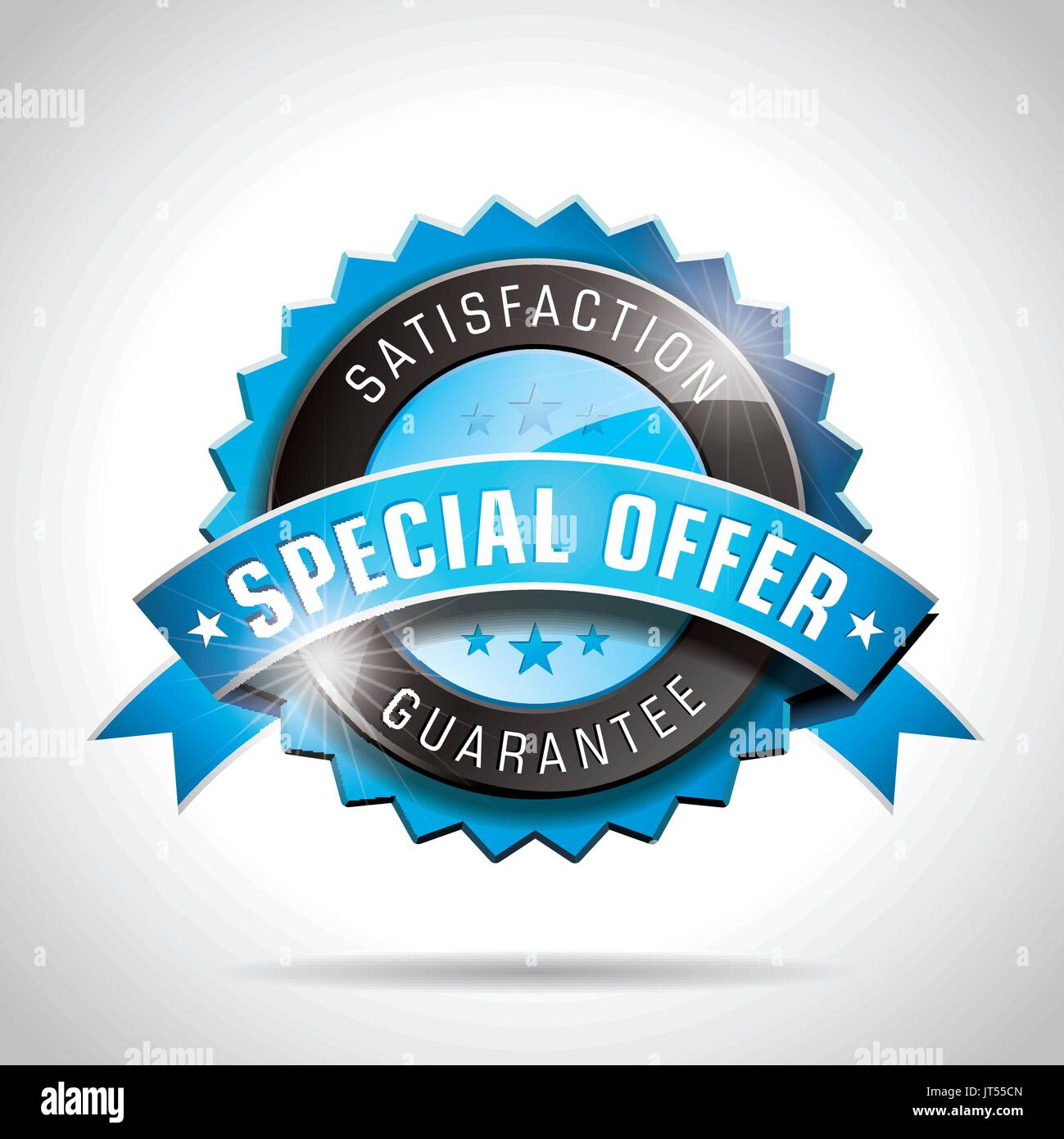 Vector Special Offer Labels Illustration with shiny styled design on a ...