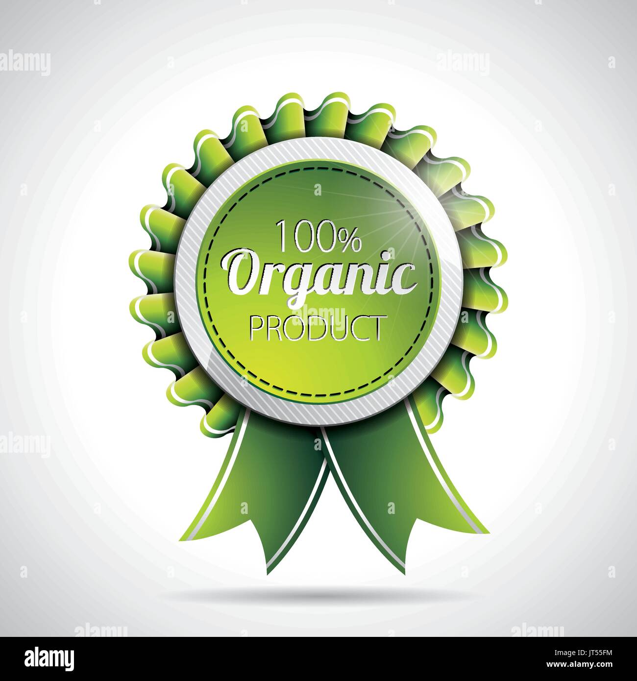 Vector Organic Product Labels Illustration with shiny styled design on ...