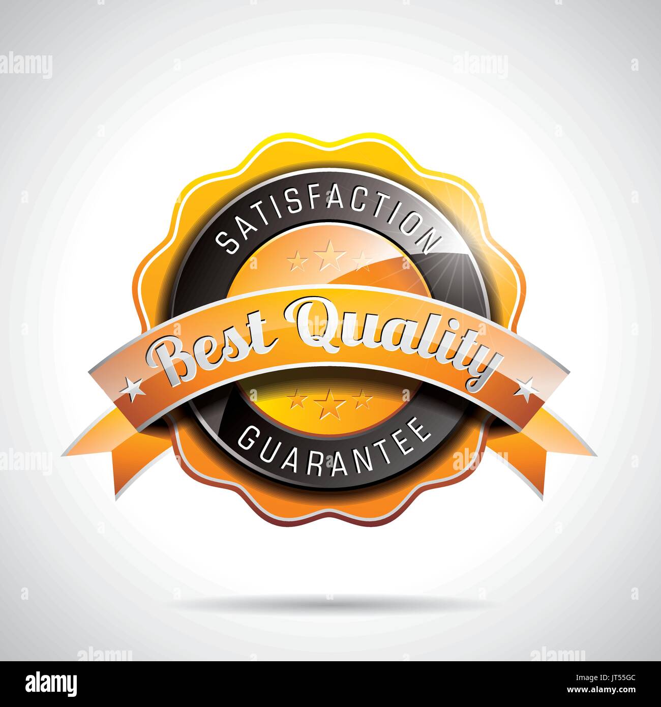 Vector Best Quality Labels Illustration with shiny styled design on a ...
