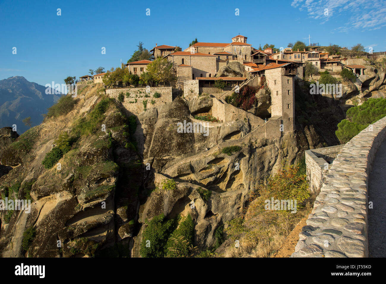 Meteora, Holy Monastery of Great Meteoron, Greece Stock Photo - Alamy