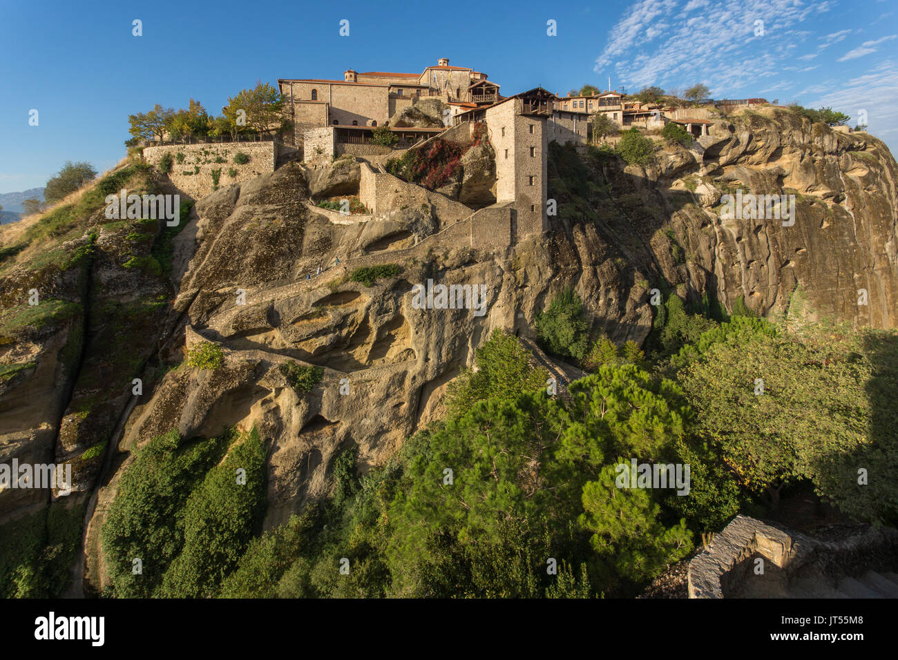 Meteora, Holy Monastery of Great Meteoron, Greece Stock Photo - Alamy