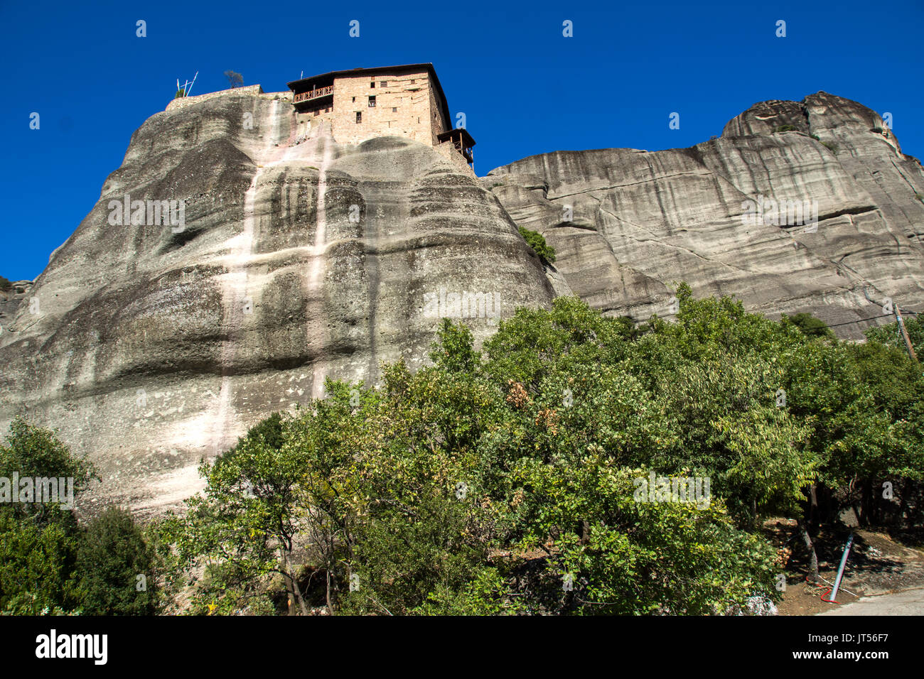 Meteora, Holy Monastery of St. Nicholas Anapausas, Greece Stock Photo ...
