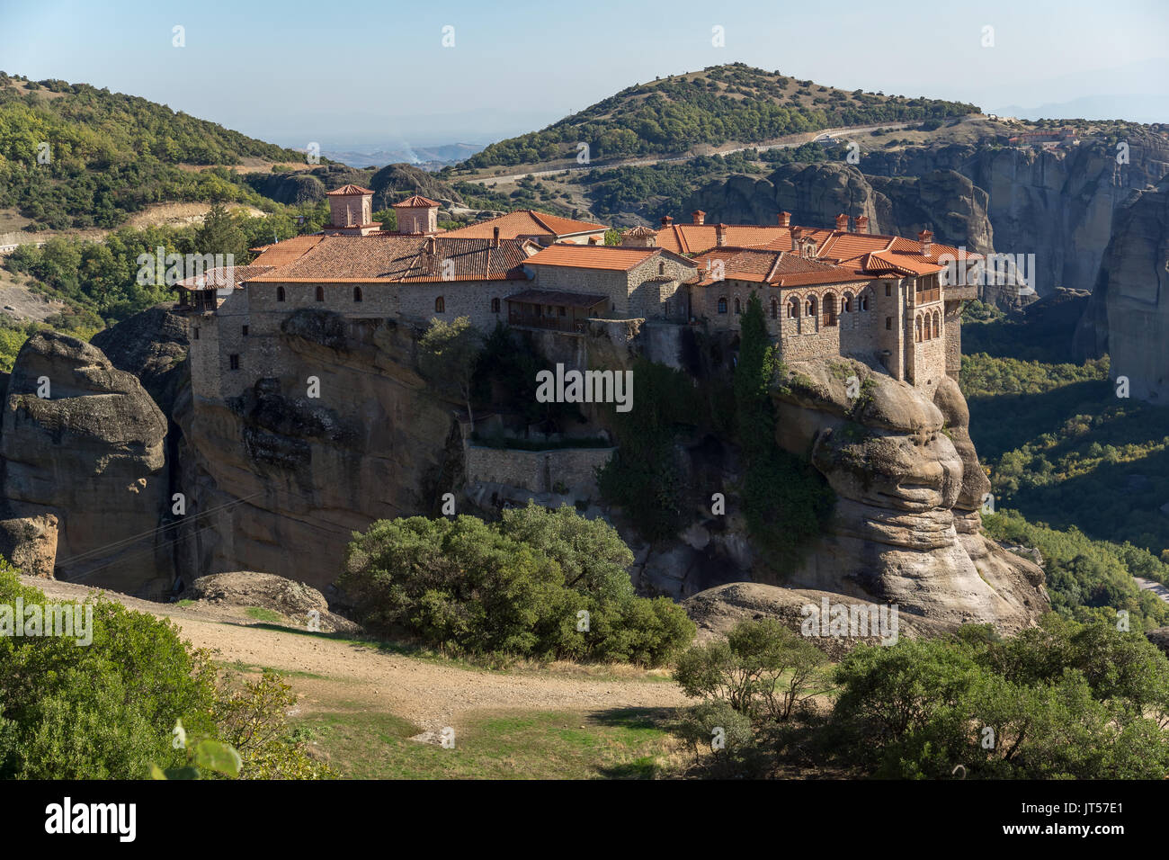 Meteora, Holy Monastery of Varlaam, Greece Stock Photo - Alamy