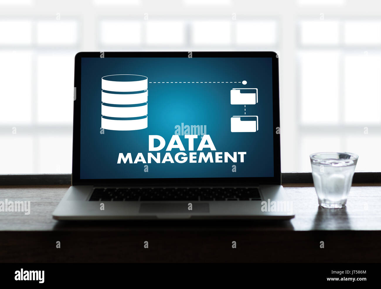 DATA MANAGEMENT File Database Cloud Network technology concept Stock Photo - Alamy