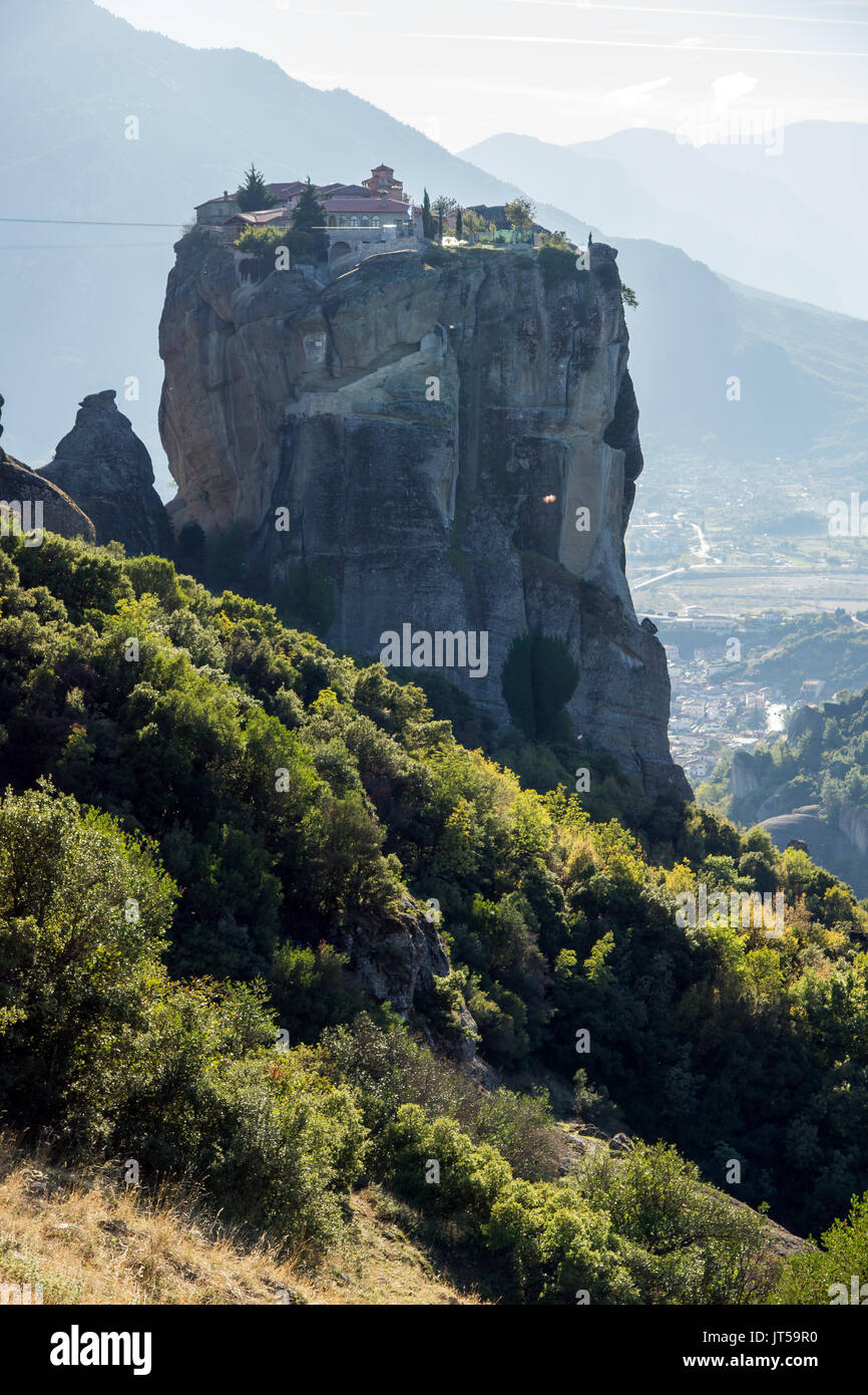 Meteora, Monastery of The Holy Trinity, Greece Stock Photo - Alamy
