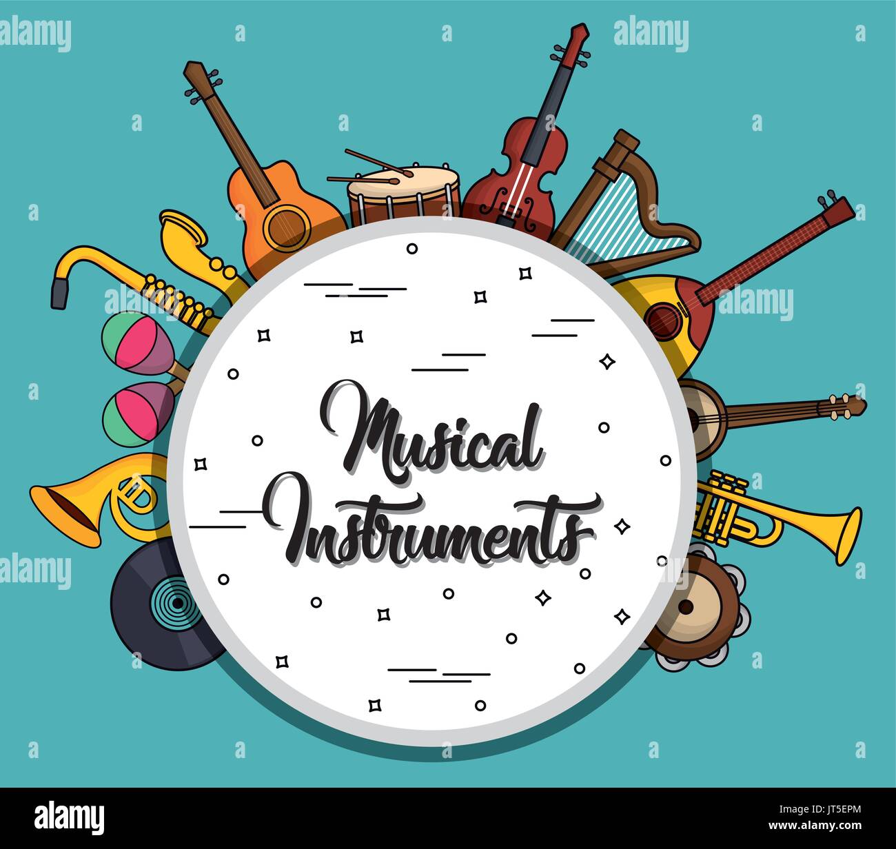 musical instruments design Stock Vector Image & Art - Alamy