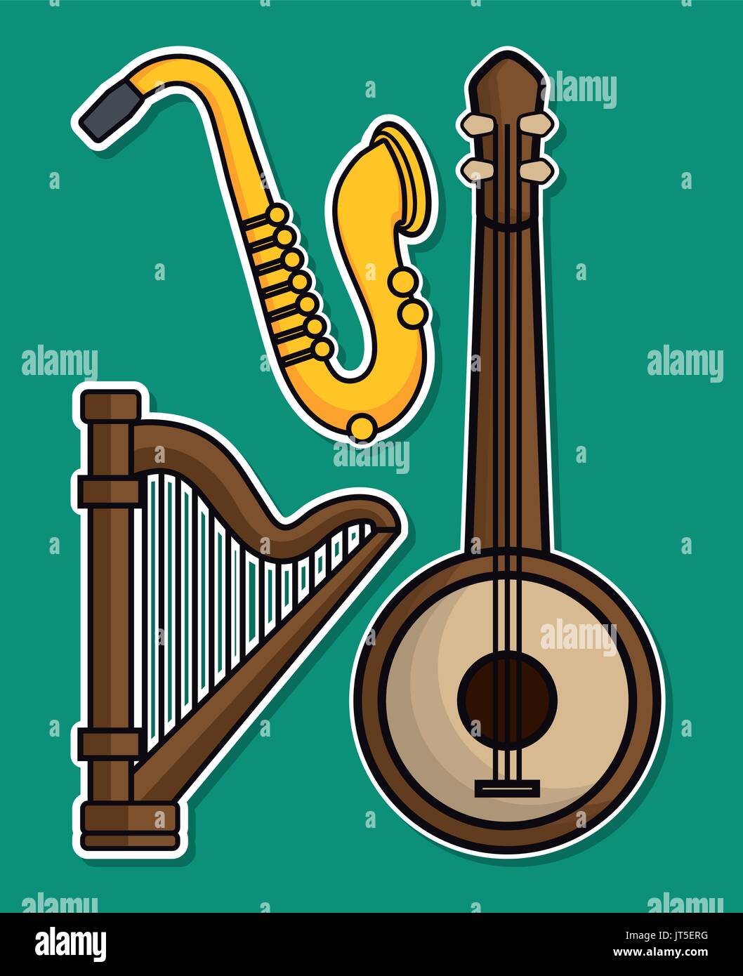 musical instruments design Stock Vector Image & Art - Alamy