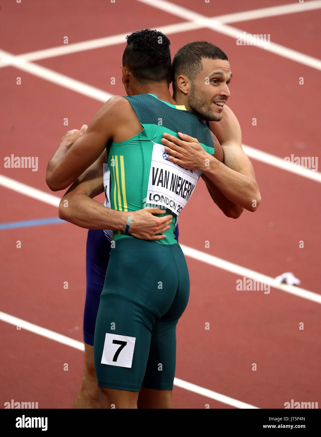 Great Britain's Daniel Talbot and South Africa's Wayde Van Niekerk ...