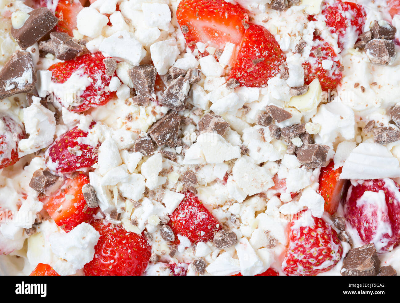 Homemade eton mess dessert Stock Photo - Alamy