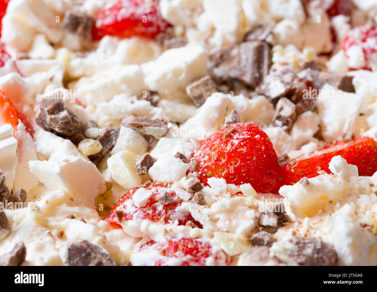 Homemade eton mess dessert Stock Photo - Alamy