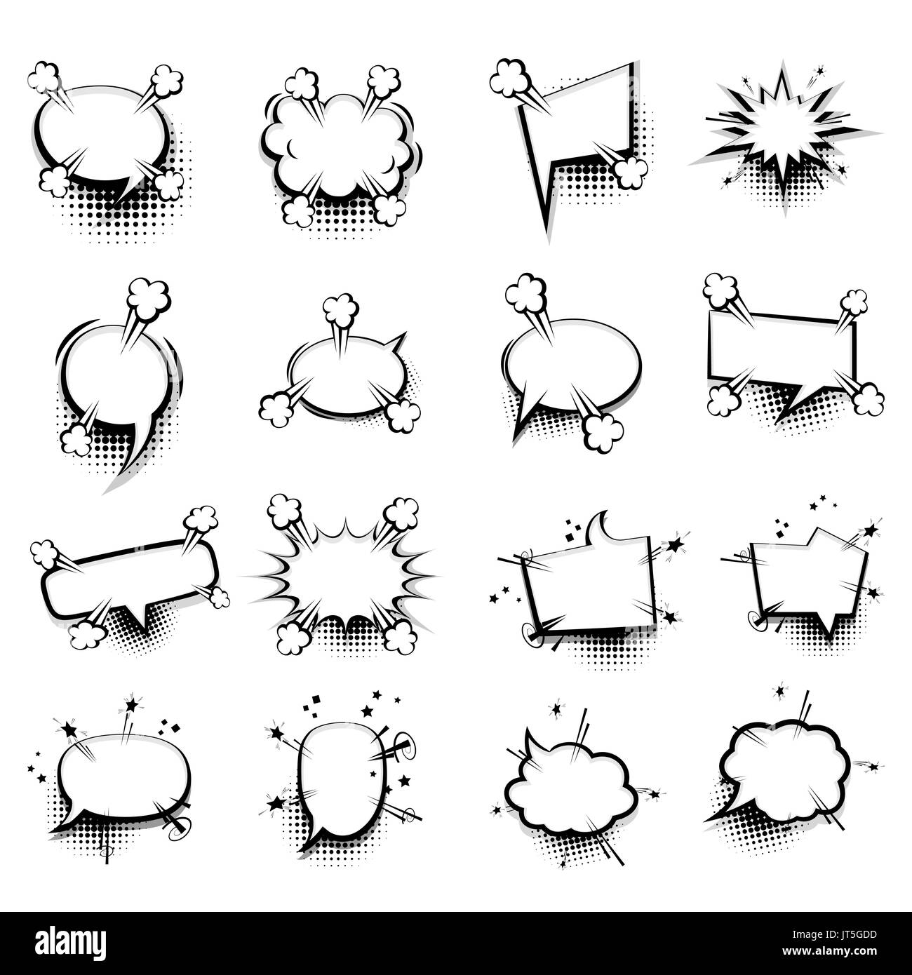 Comic empty text speech bubble 20 Stock Vector Image & Art - Alamy
