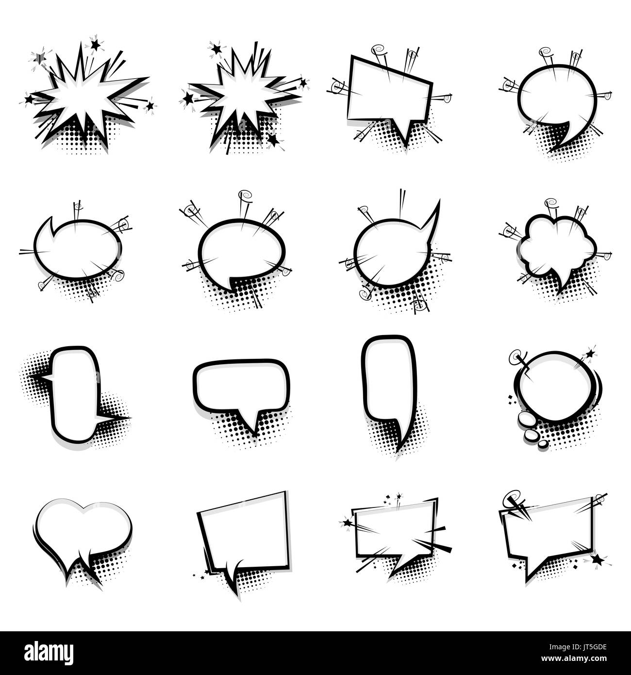 Comic empty text speech bubble 20 Stock Vector Image & Art - Alamy