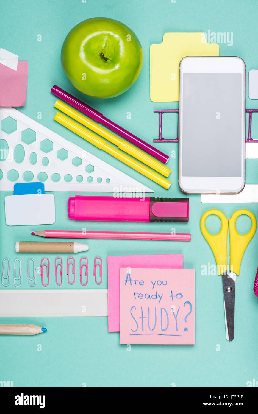 School supplies technology hi-res stock photography and images - Alamy