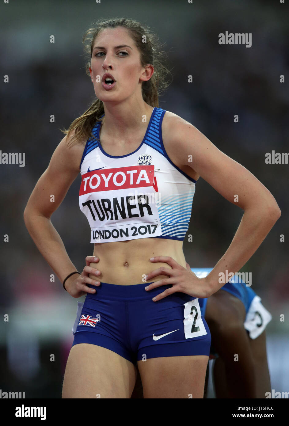 Great Britain's Jessica Turner in the Women's 400m Hurdles heat two ... Great Britain's Jessica Turner in the Women's 400m Hurdles heat two ...