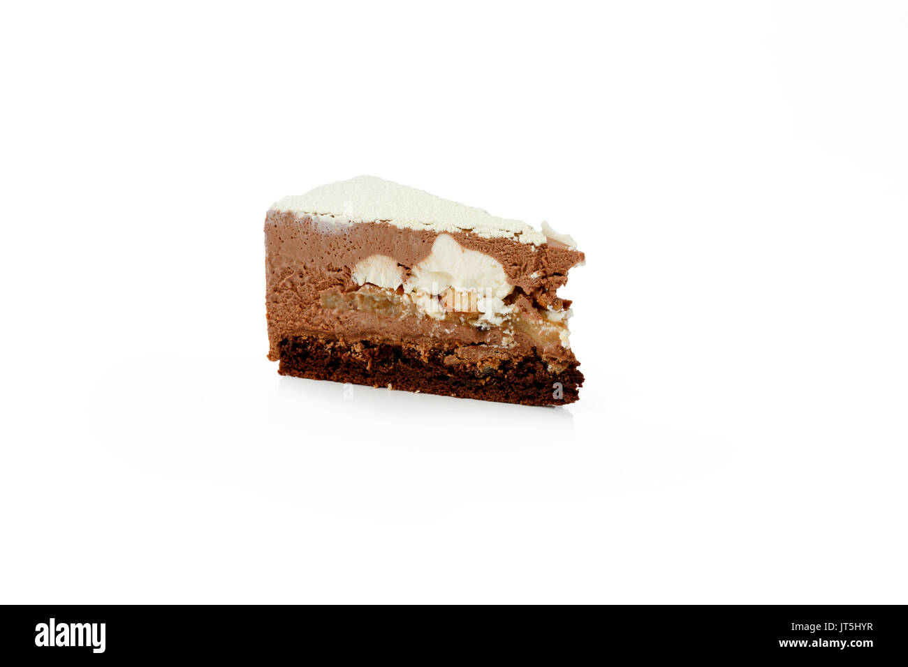 Round mousse cake with an isolated white background Stock Photo - Alamy