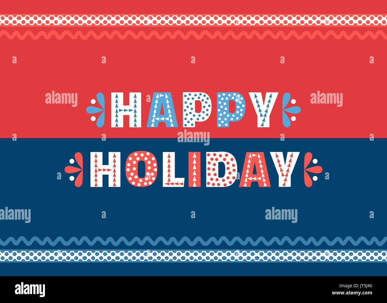 Happy holiday poster Stock Vector Image & Art - Alamy