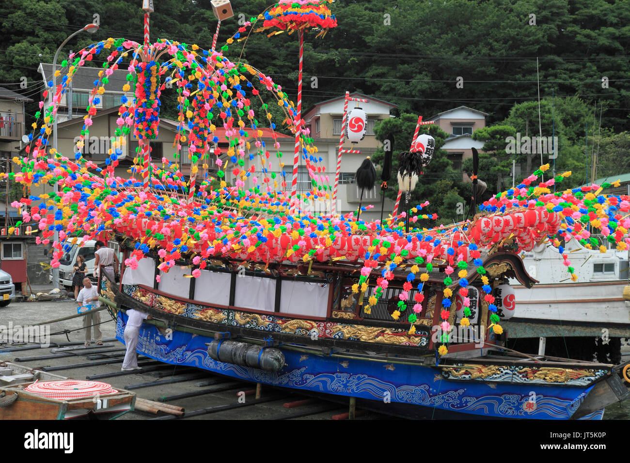 Japan, Manazuru, Kibune Matsuri, festival, boat Stock Photo - Alamy