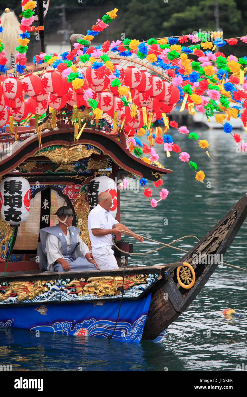 Japan, Manazuru, Kibune Matsuri, festival, boat, people Stock Photo - Alamy