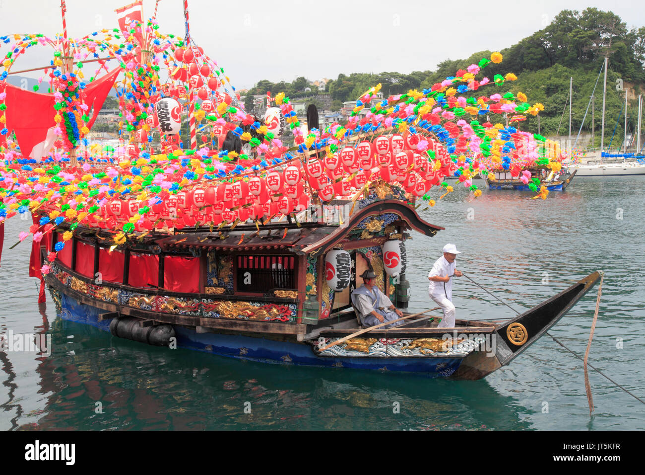Japan, Manazuru, Kibune Matsuri, festival, boat, people Stock Photo - Alamy