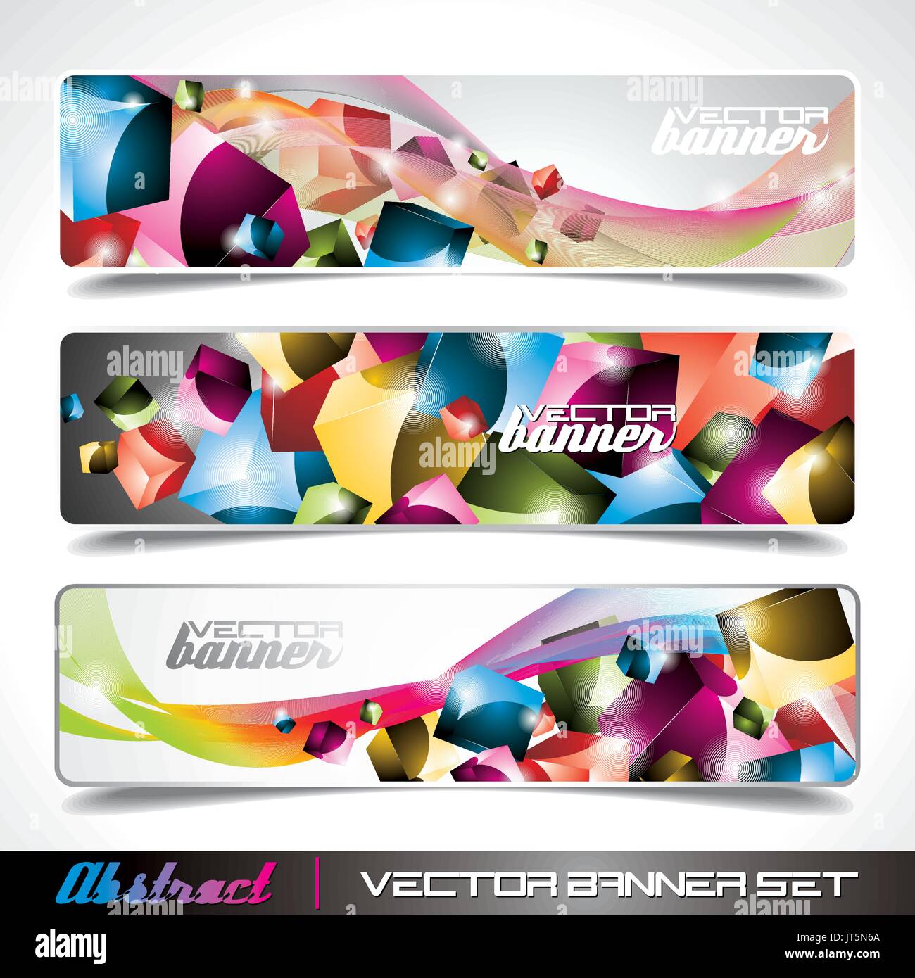 Three abstract vector banner background Stock Vector Image & Art - Alamy