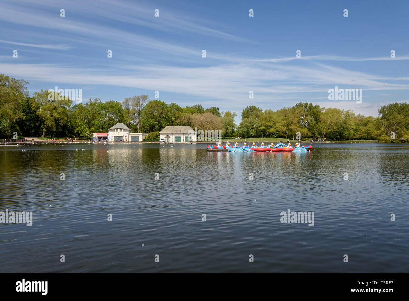 The lake in Stanley Park Blackpool Stock Photo - Alamy