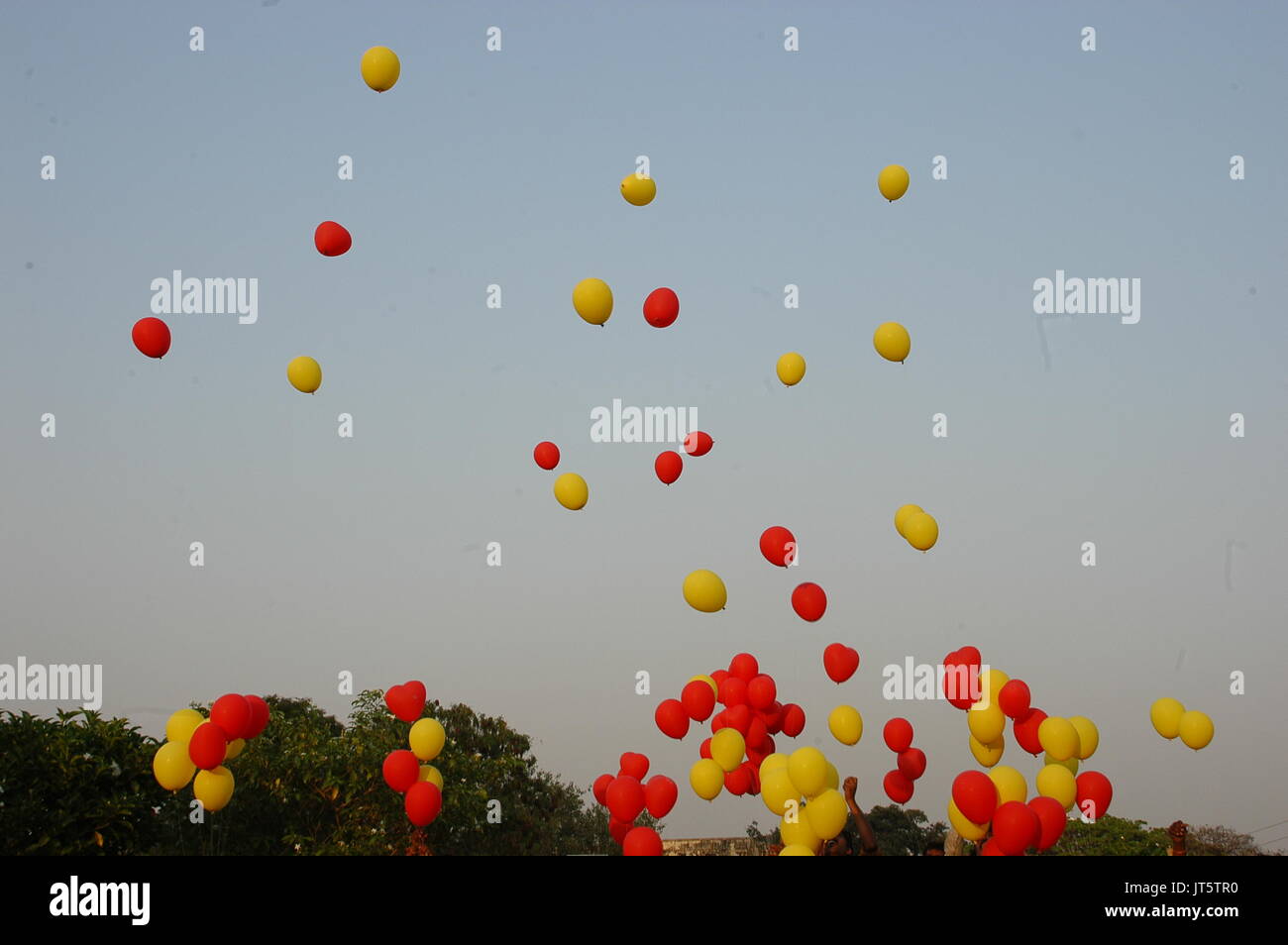 Air Balloons in a function Stock Photo - Alamy