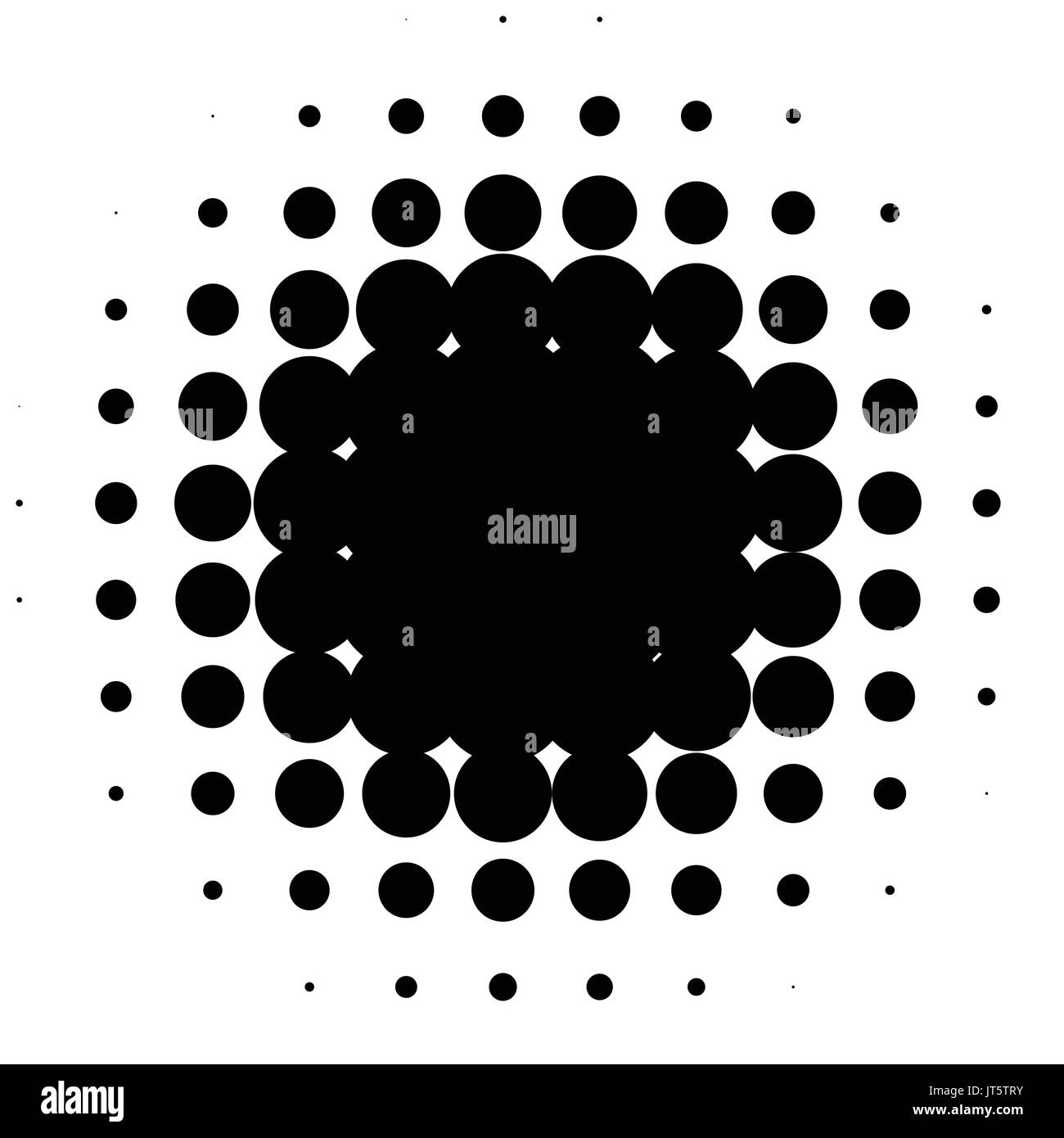 Halftone Element Circular Halftone Pattern Specks Halftone Circle Gradient Stock Vector Image