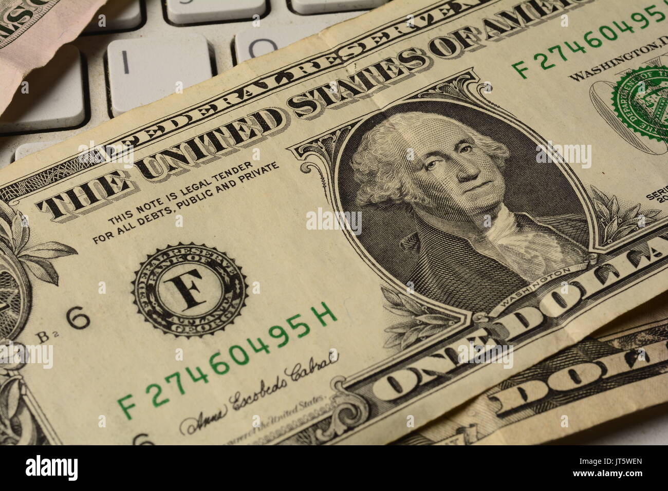 Note of american dollar money close up Stock Photo - Alamy