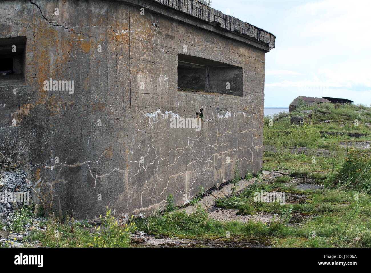 gun turret fort Totleben sea in the Baltic Sea Stock Photo - Alamy