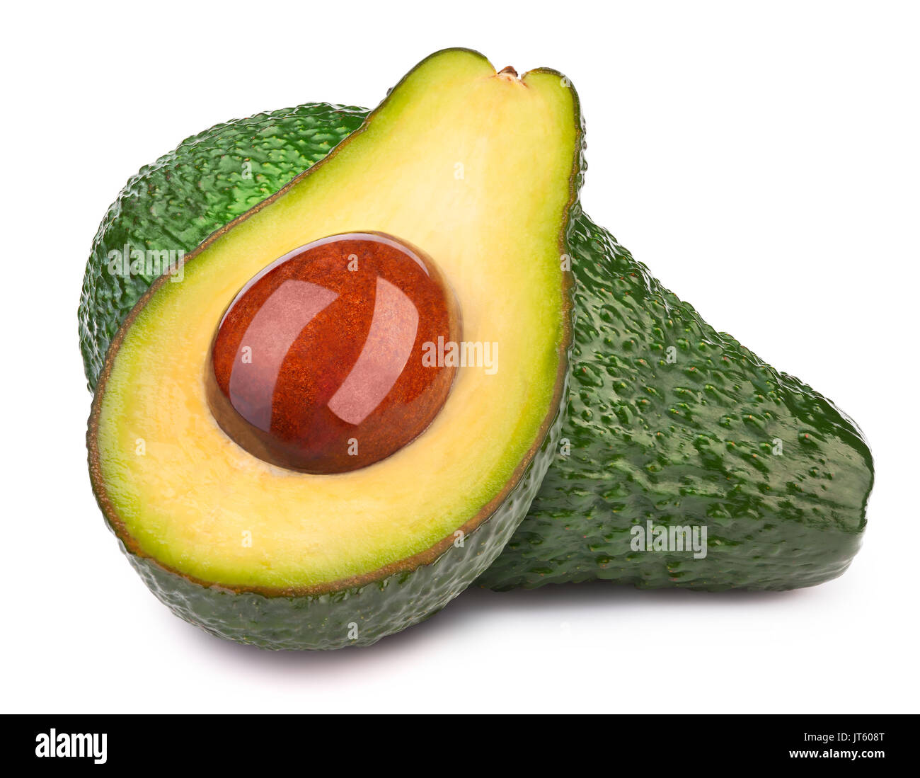 Two avocados isolated Stock Photo - Alamy