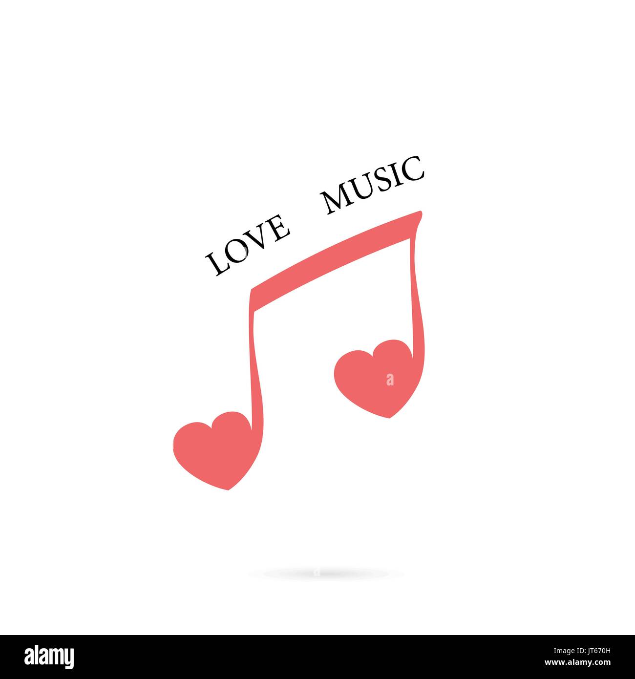Musical note heart hi-res stock photography and images - Alamy