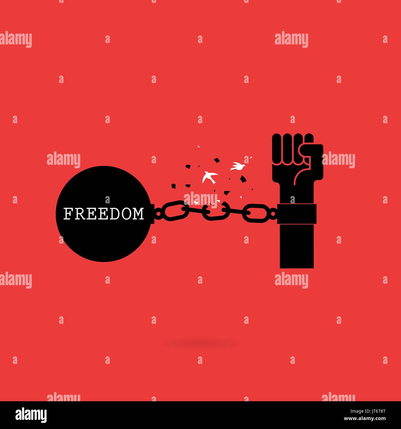 Hands chains breaking free hi-res stock photography and images - Alamy