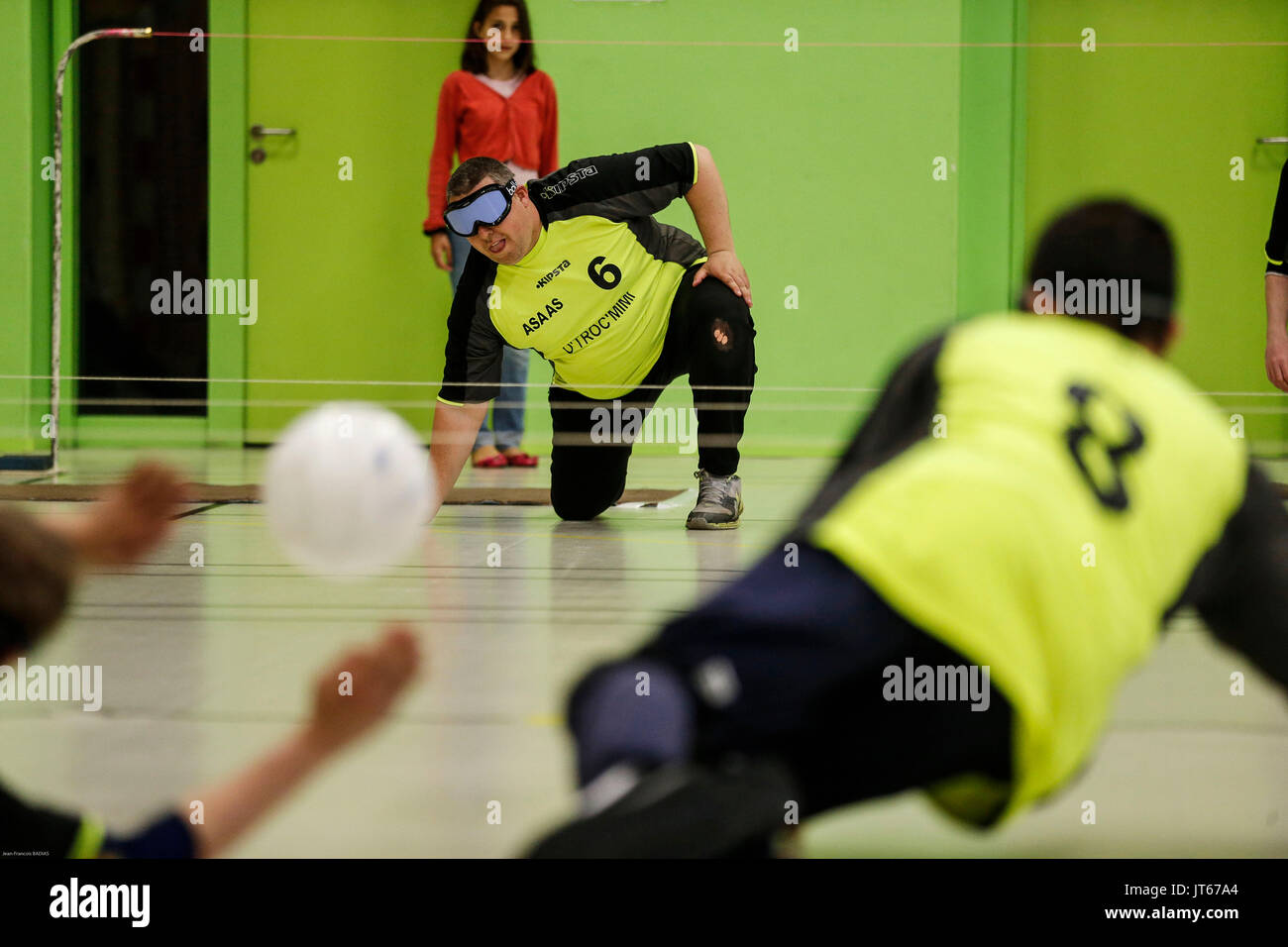 Torball, sport for the blind and visually impaired. Training of a ...