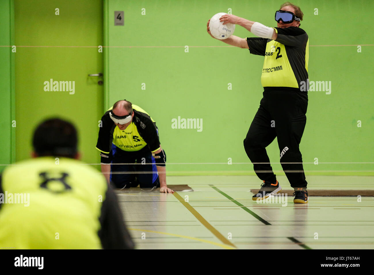 Torball, sport for the blind and visually impaired. Training of a ...