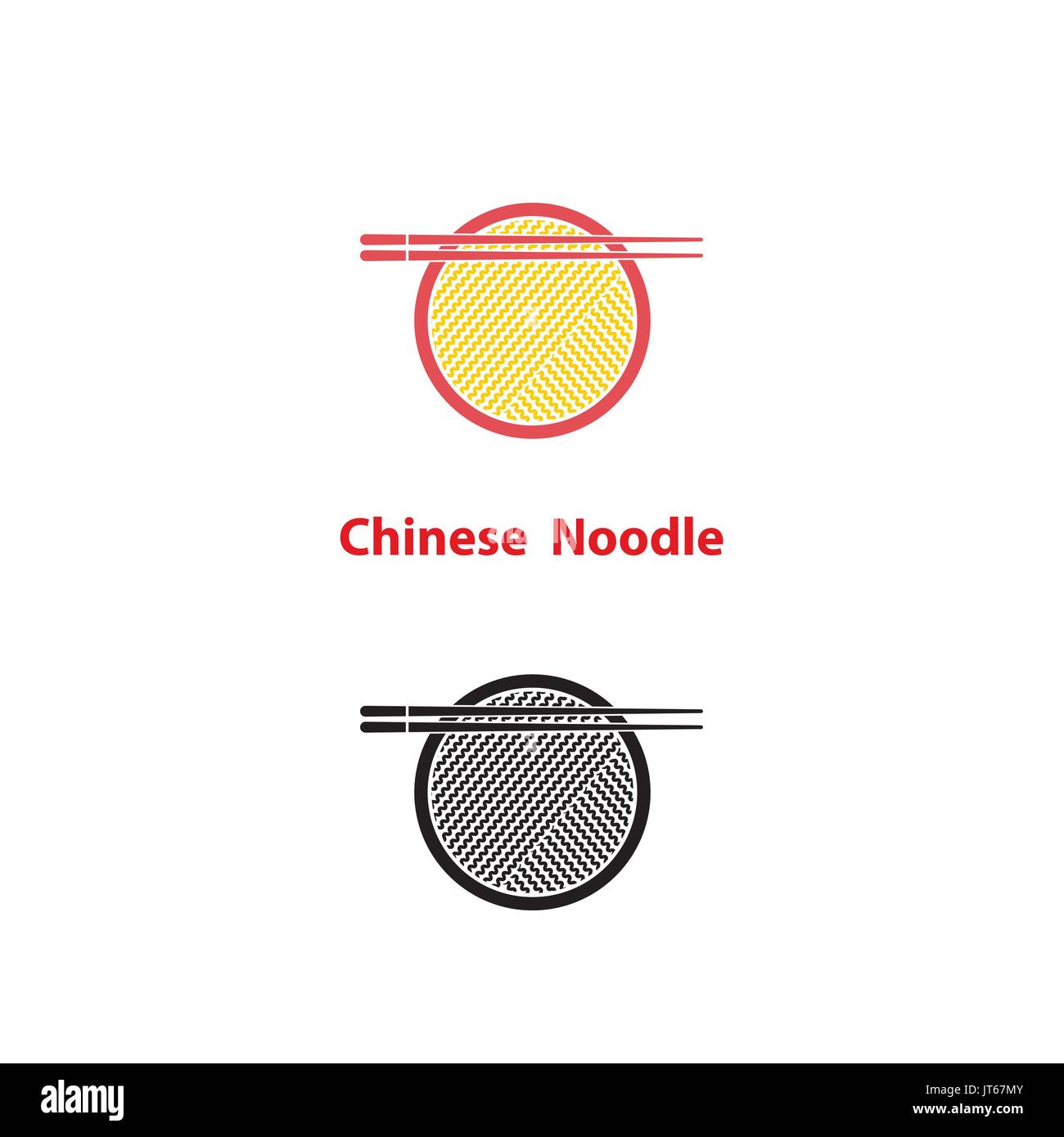 Noodle logo hi-res stock photography and images - Alamy