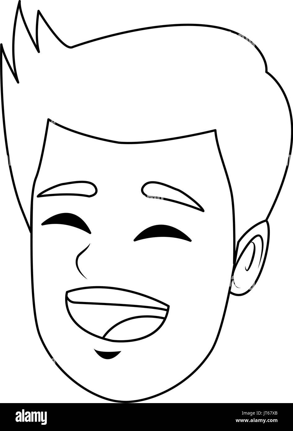 happy boy portrait smiling character Stock Vector Image & Art - Alamy