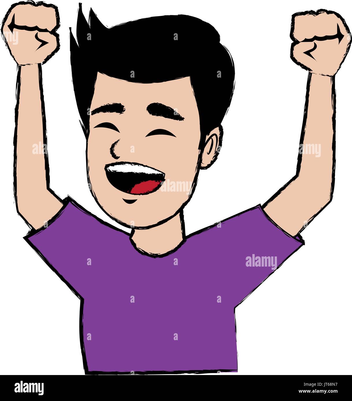happy boy portrait smiling character Stock Vector Image & Art - Alamy