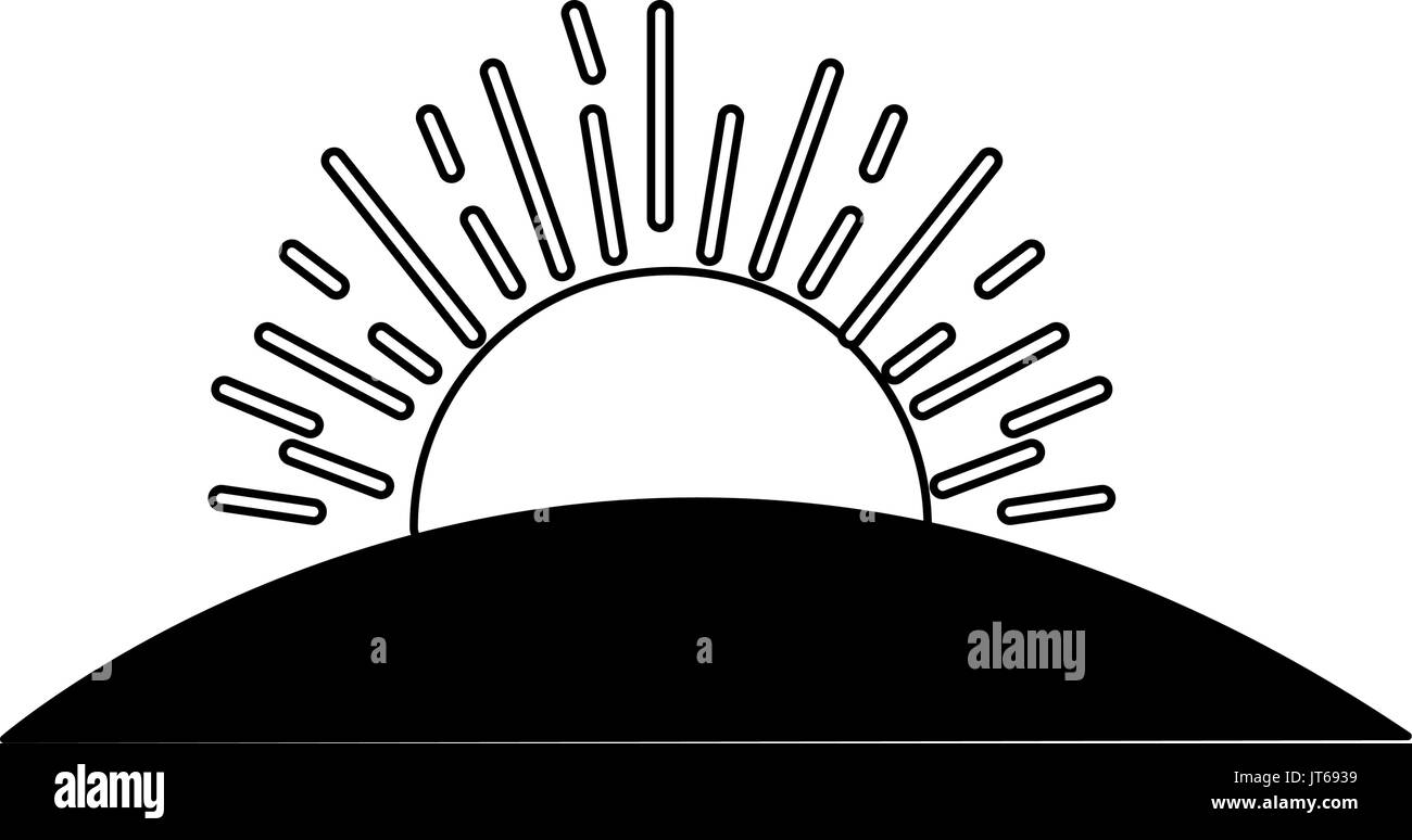 sun field grass landscape image Stock Vector Image & Art - Alamy